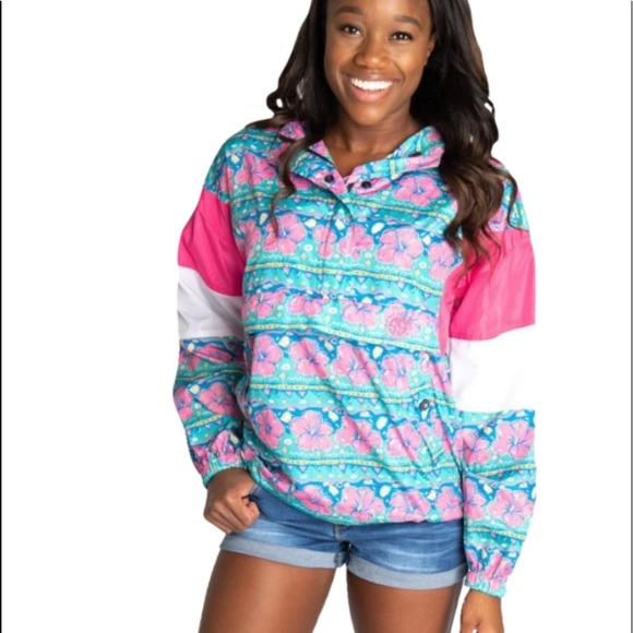 Simply Southern | Jackets & Coats | Simply Southern Hibiscus Floral ...